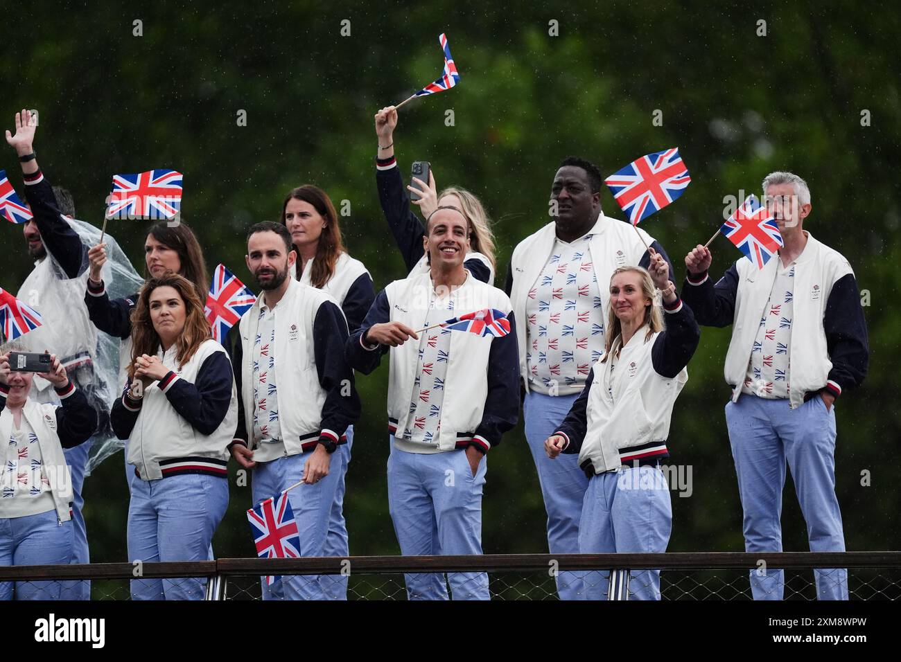 Team Great Britain during the opening ceremony of the Paris 2024 ...