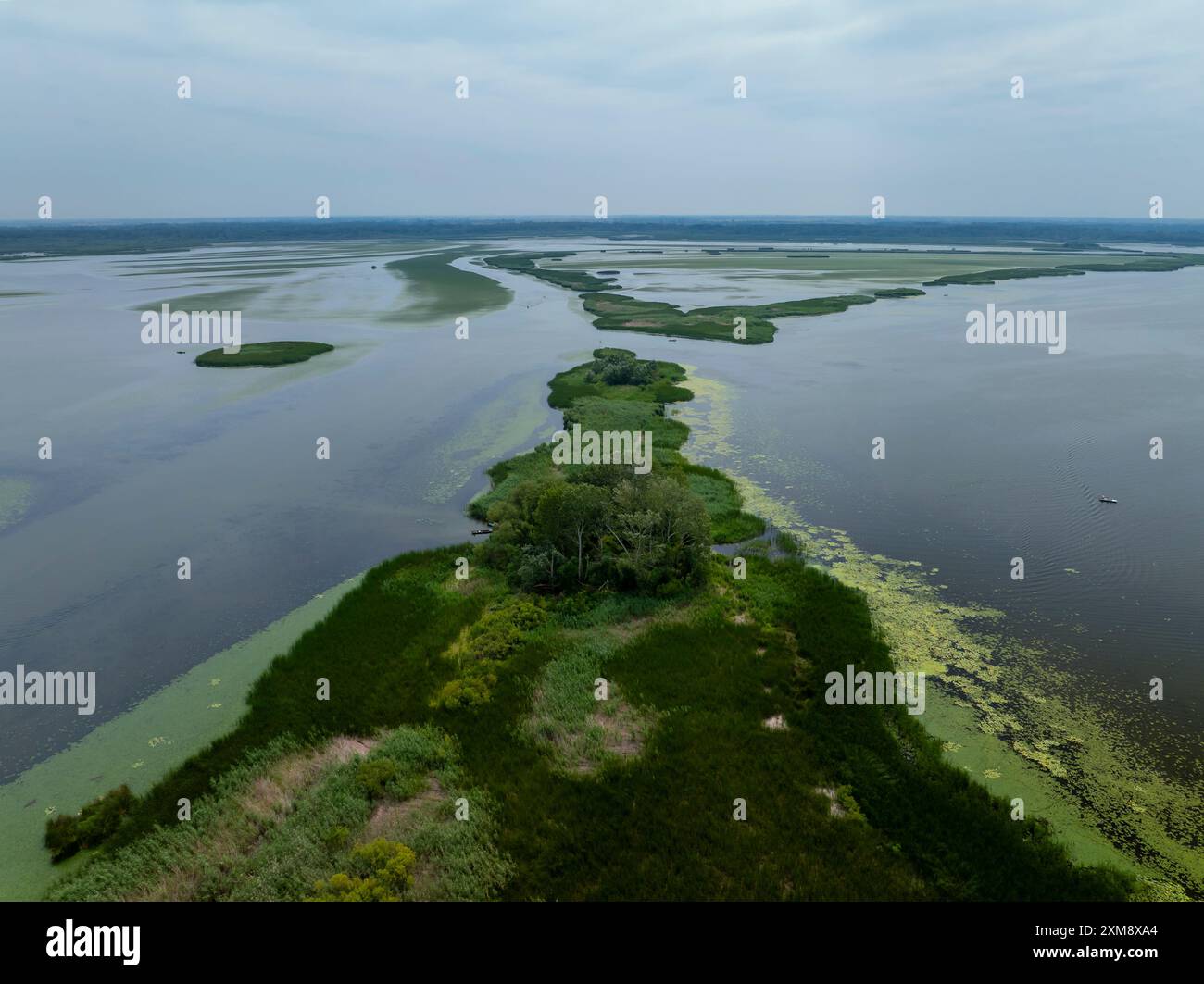 Aerial view river tisza tisa hi-res stock photography and images - Alamy