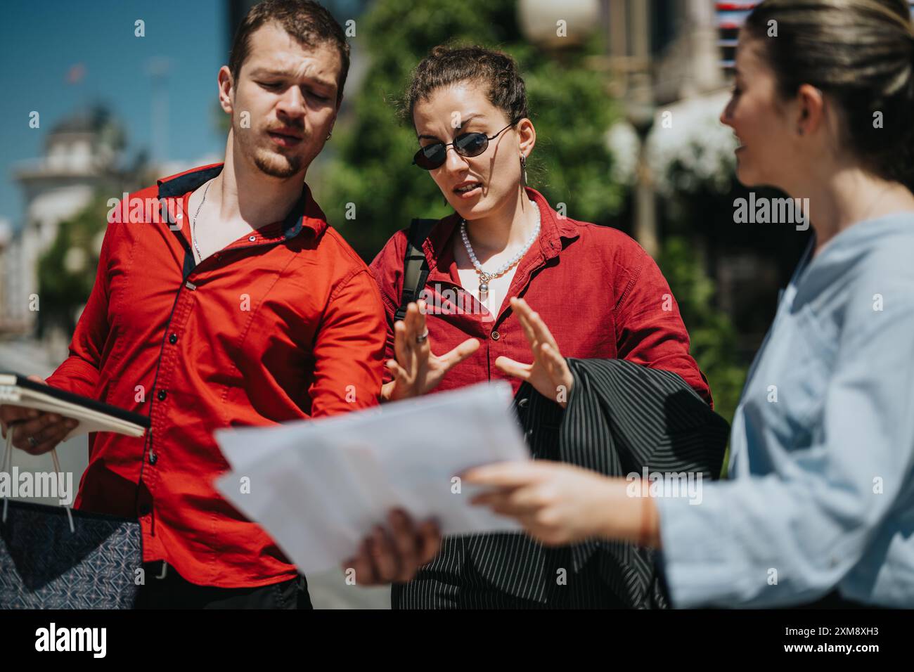 Businesspeople having brainstorming session work hi-res stock ...