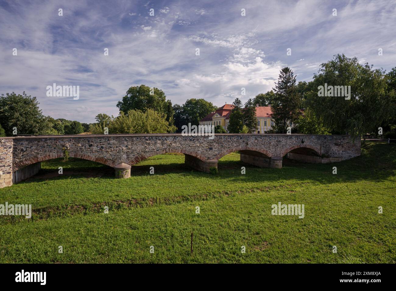 Old stone bridge from XIX. cetntury in Zalaszentgrot, Zala county ...