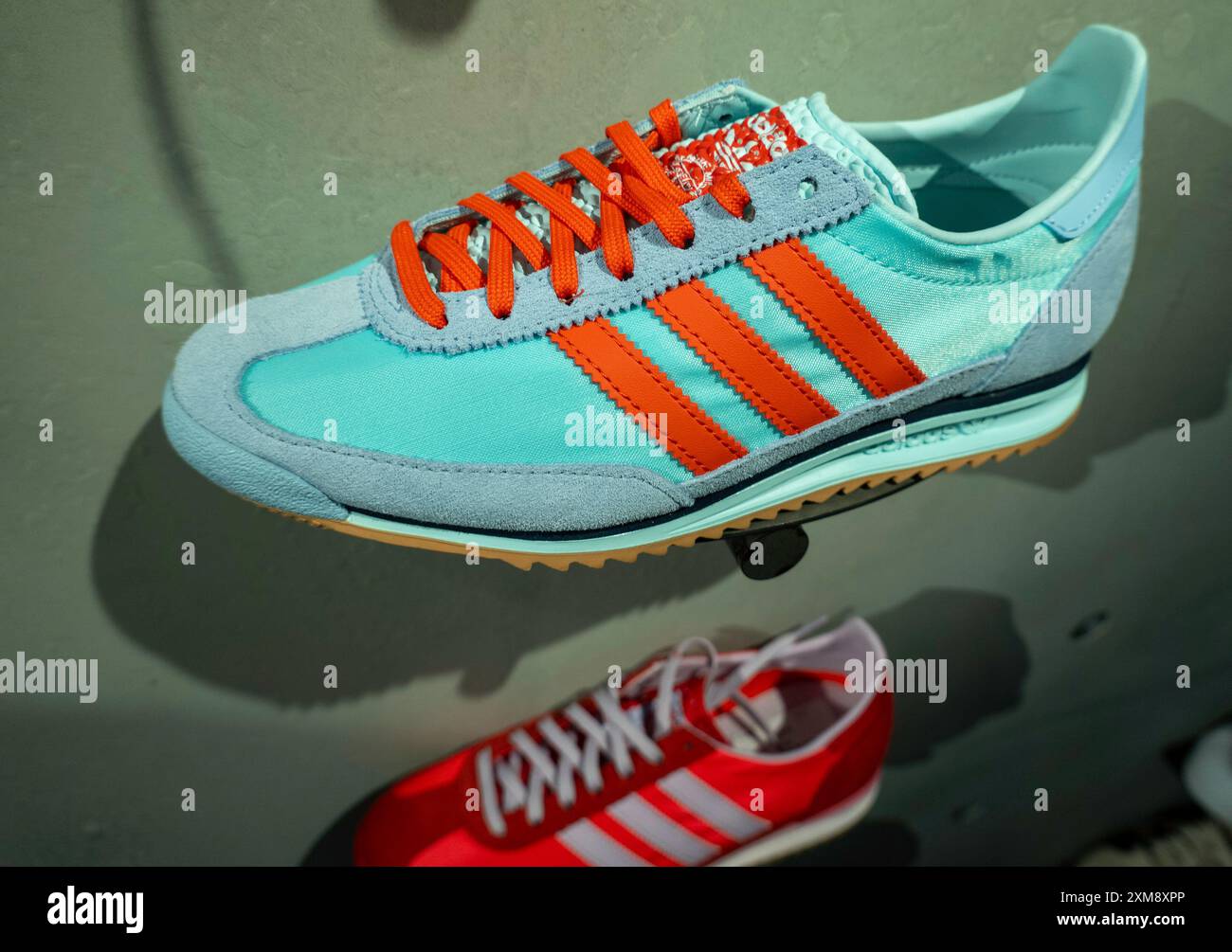 Adidas flagship storefront is located at 565 Fifth Avenue in New York City, USA 2024 Stock Photo ...