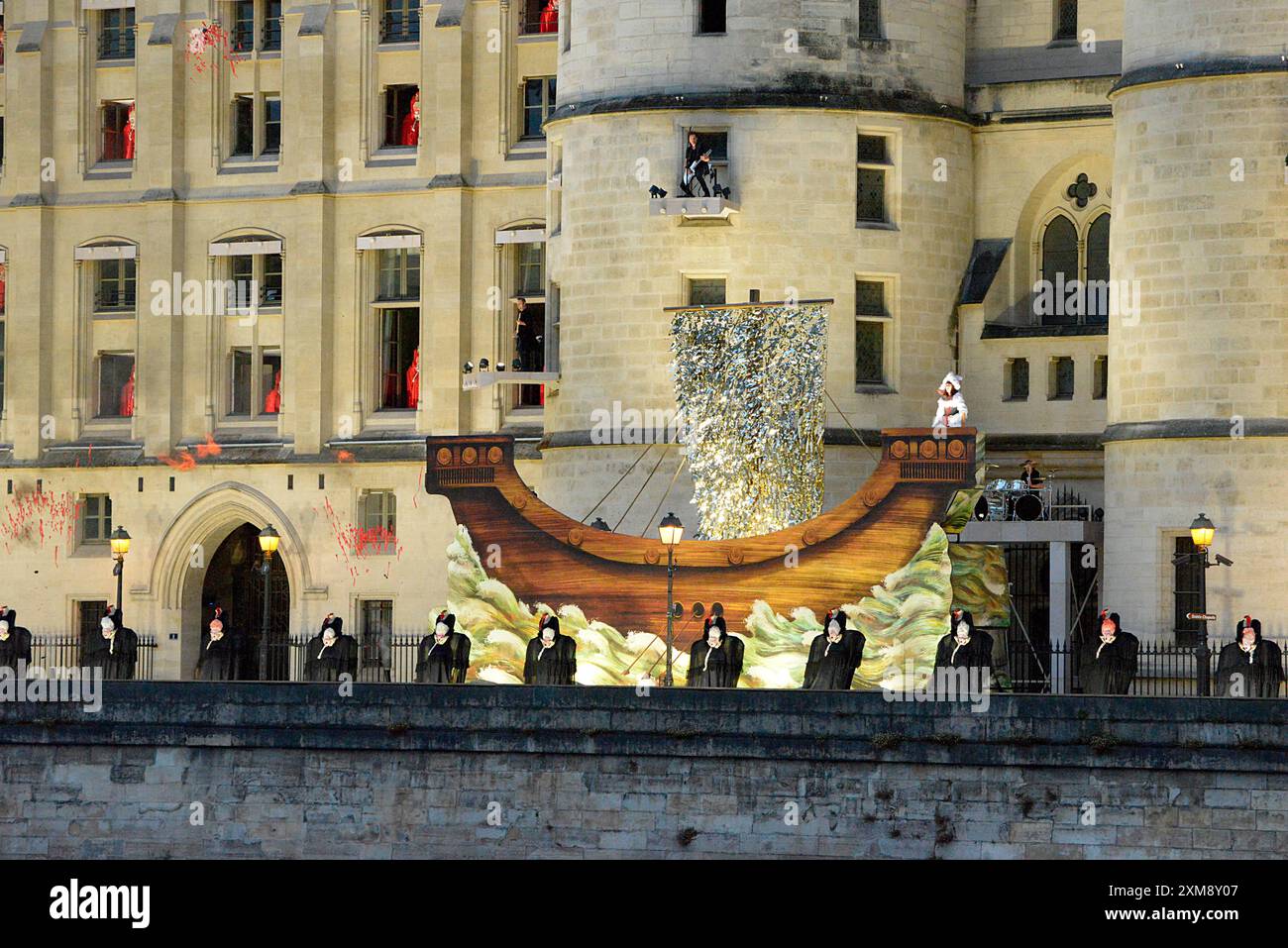 Opening Cerimony run the River Seine during Opening Ceremony, Olympic ...