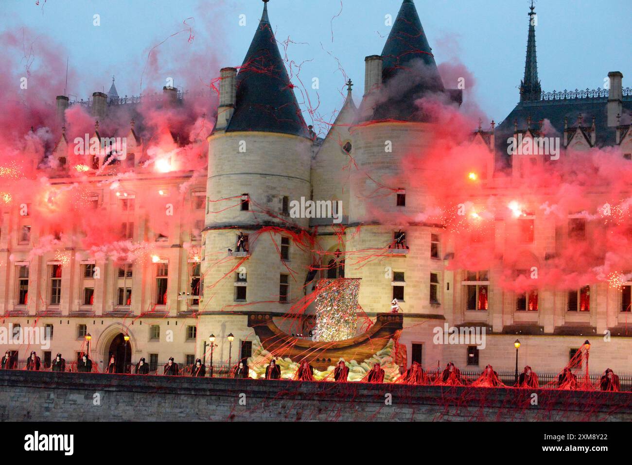 Opening Cerimony run the River Seine during Opening Ceremony, Olympic ...