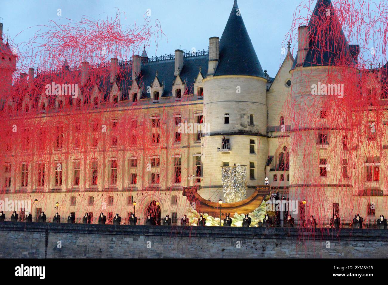 Opening Cerimony run the River Seine during Opening Ceremony, Olympic ...