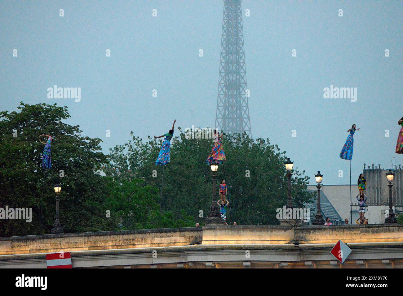 Opening Cerimony run the River Seine during Opening Ceremony, Olympic ...