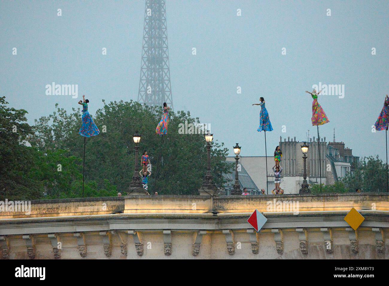 Opening Cerimony run the River Seine during Opening Ceremony, Olympic ...
