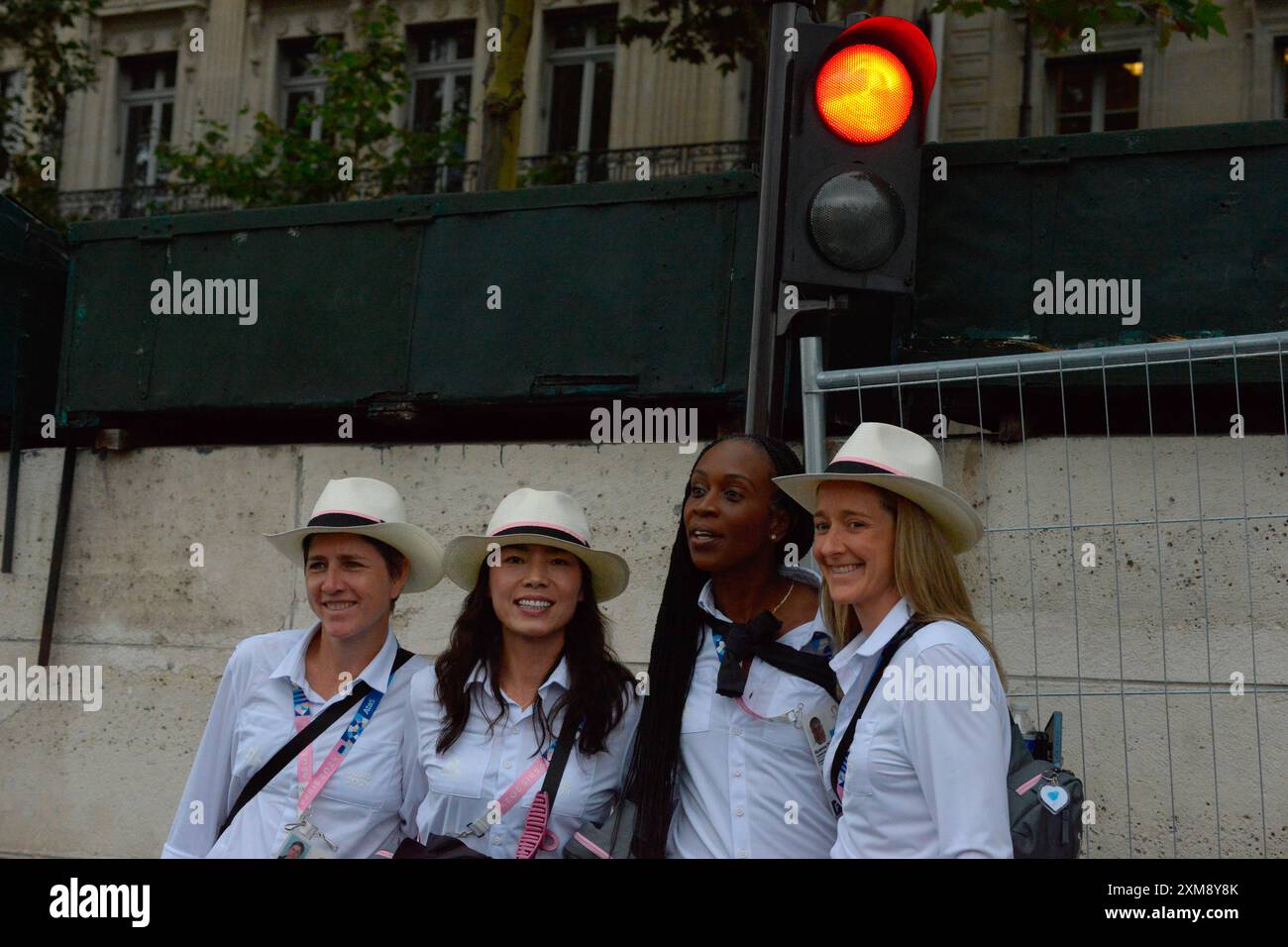 Before opening cerimony run the Seine River with Olympics Competition ...