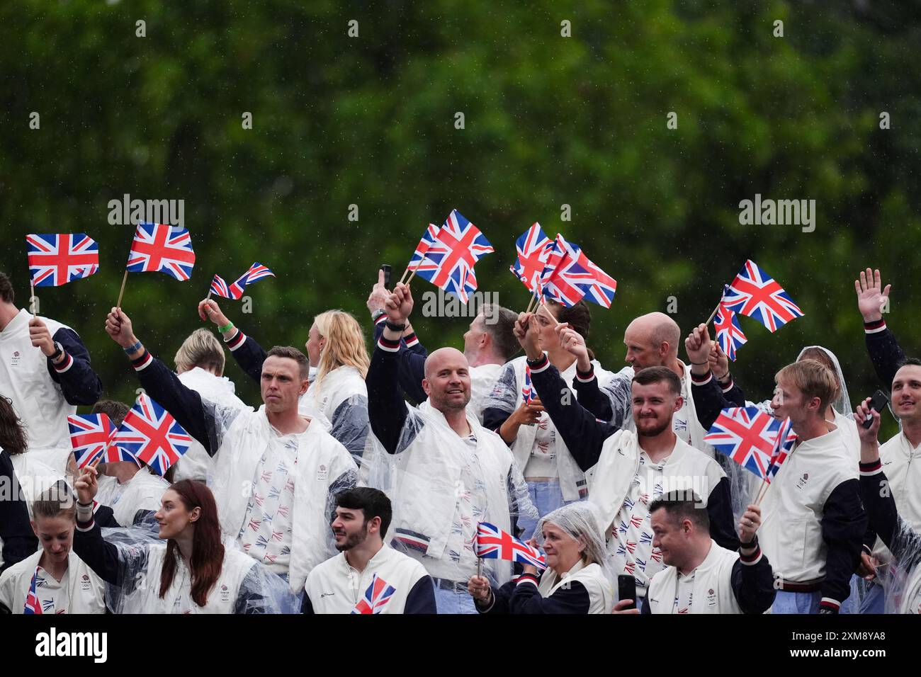 The Great Britain Olympic team during the opening ceremony of the Paris ...