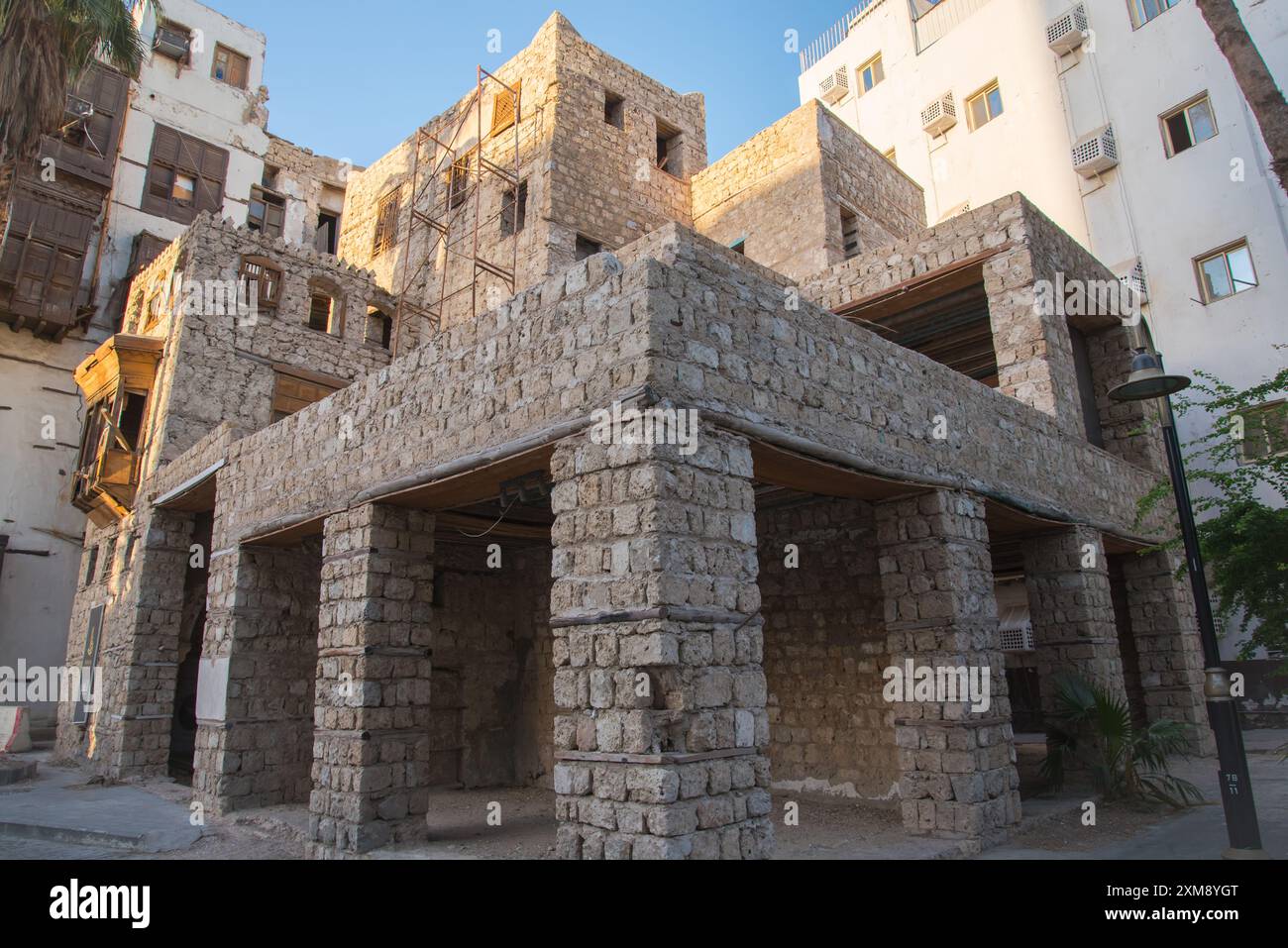 Ancient Arabian Architecture in Jeddah Balad Historical Area Stock ...