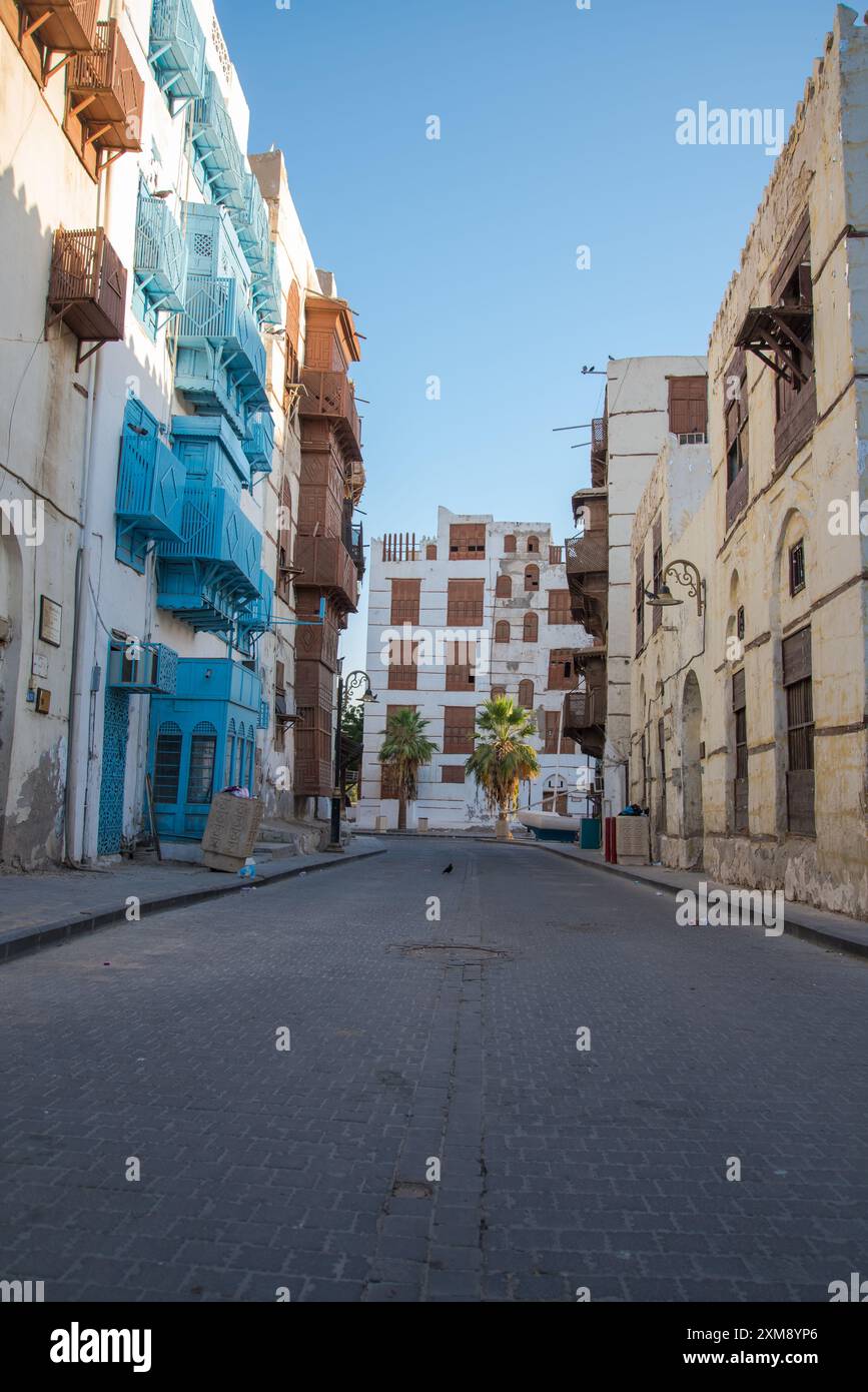 Ancient Arabian Architecture in Jeddah Balad Historical Area Stock ...