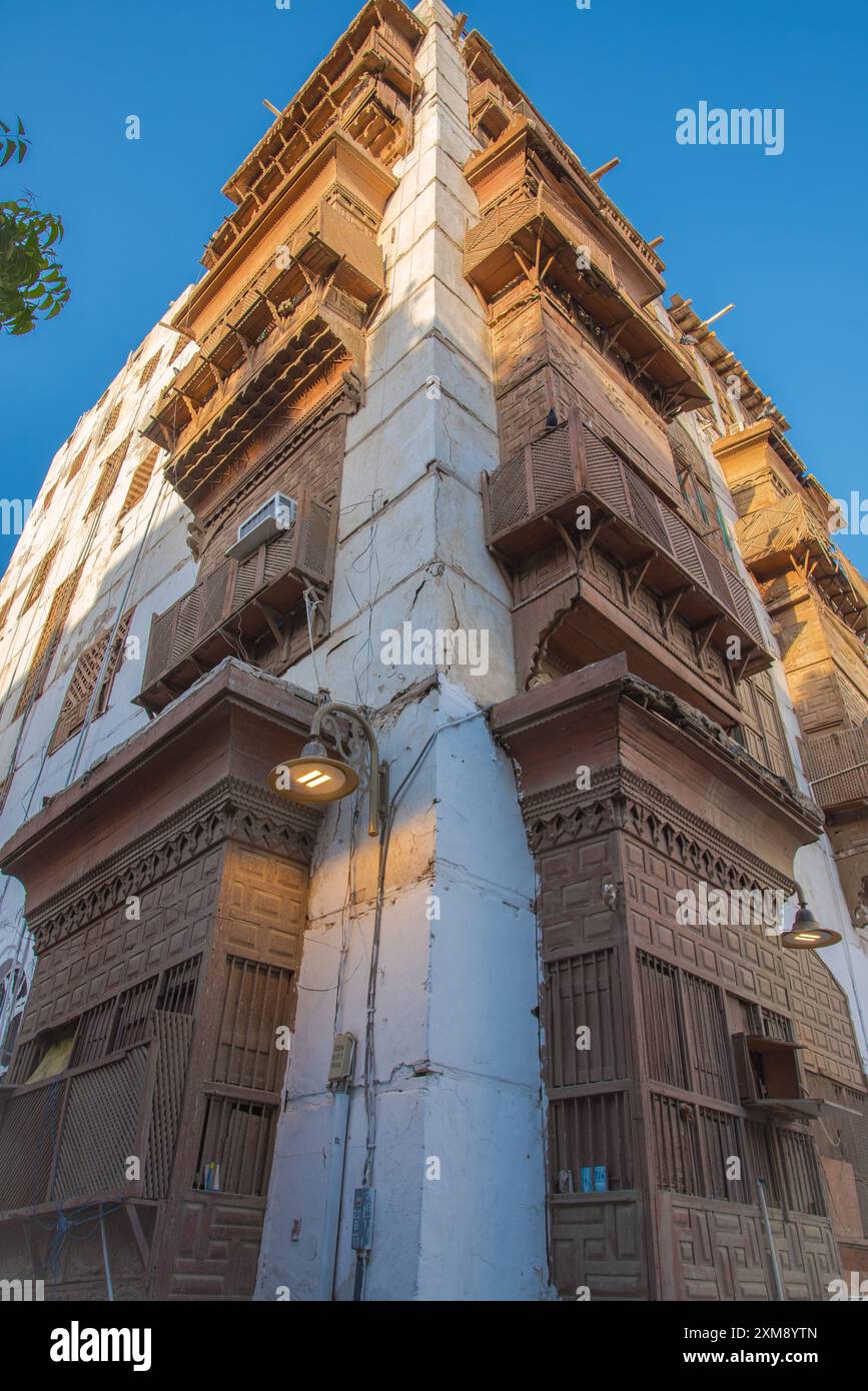 Ancient Arabian Architecture in Jeddah Balad Historical Area Stock ...