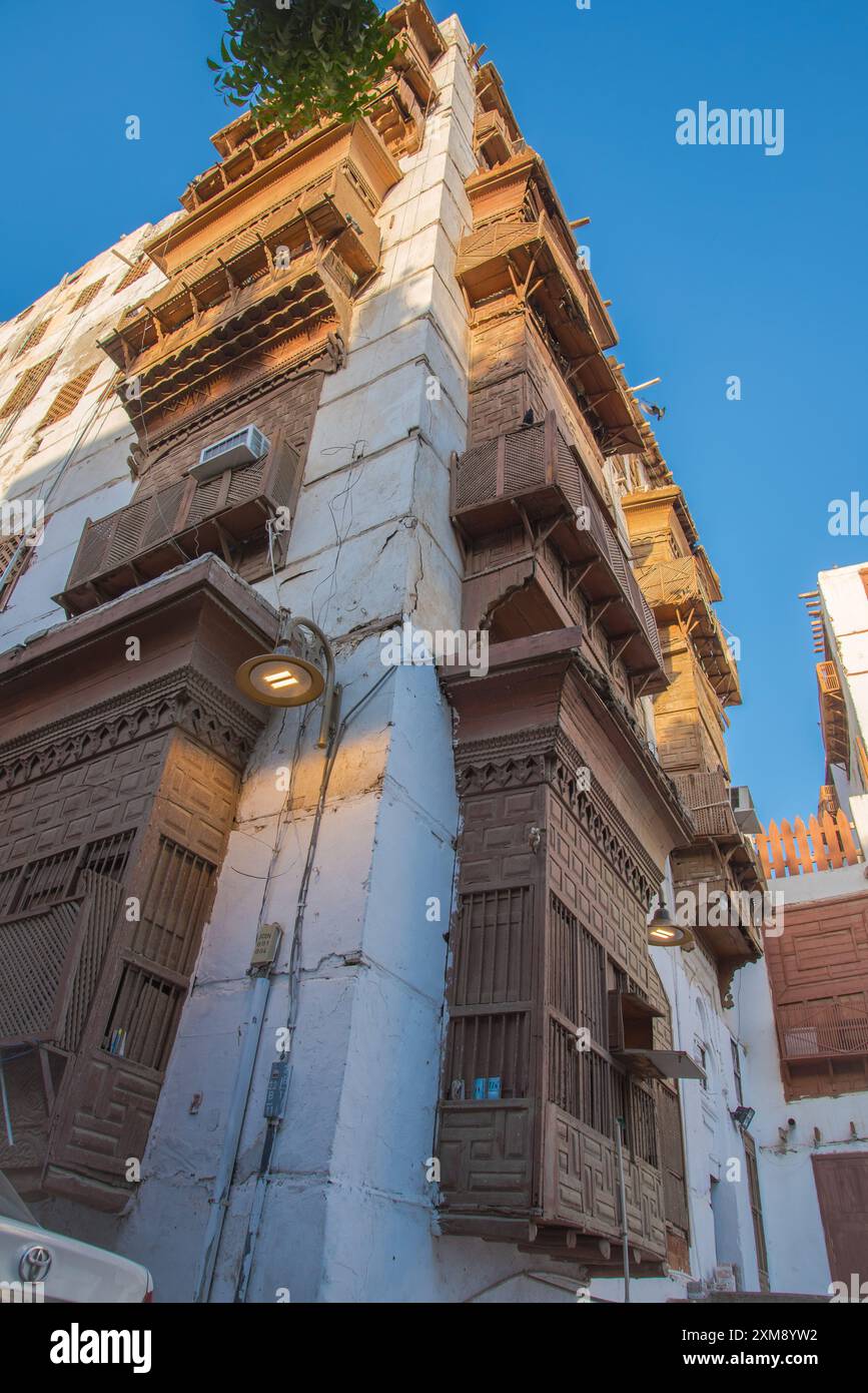 Ancient Arabian Architecture in Jeddah Balad Historical Area Stock ...