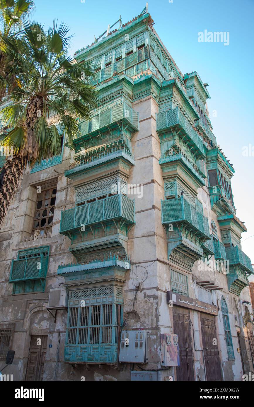 Ancient Arabian Architecture in Jeddah Balad Historical Area Stock ...
