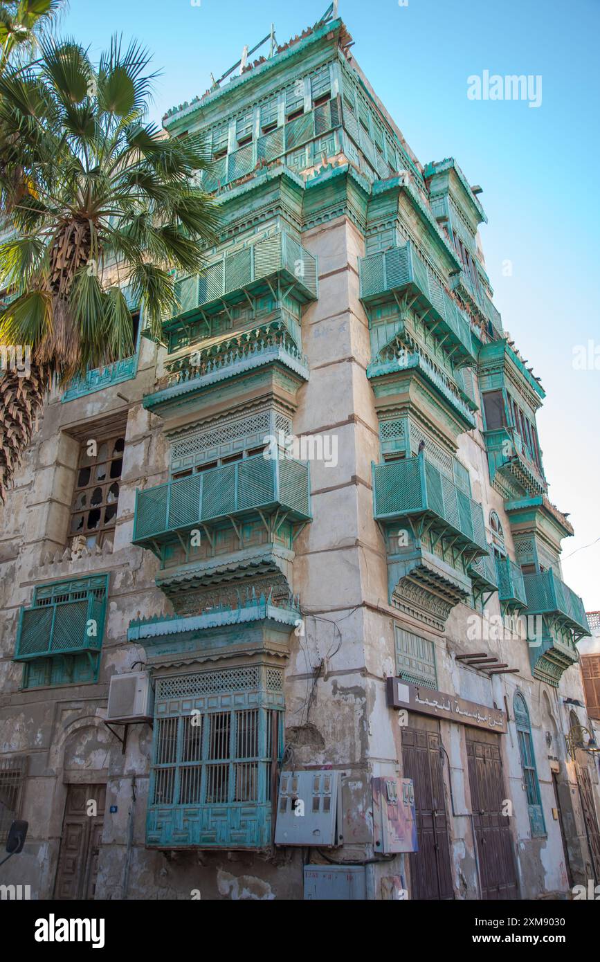 Ancient Arabian Architecture in Jeddah Balad Historical Area Stock ...
