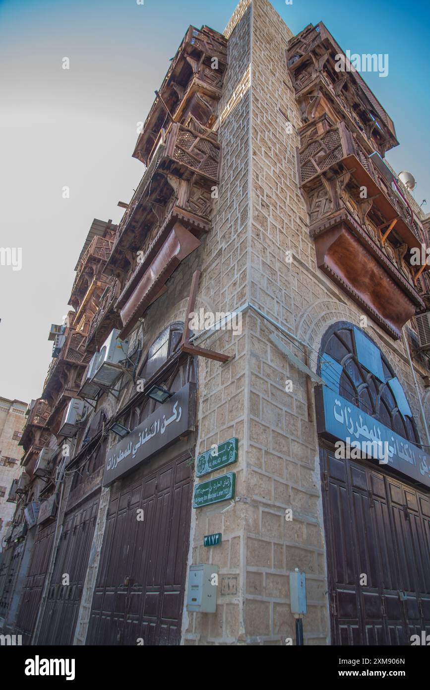 Ancient Arabian Architecture in Jeddah Balad Historical Area Stock ...