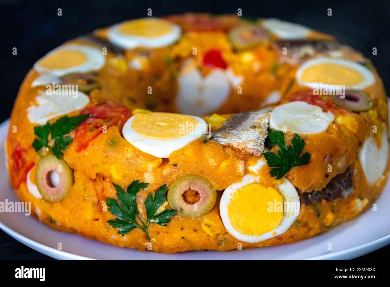 Traditional paulista couscous, a typical Brazilian recipe Stock Photo ...