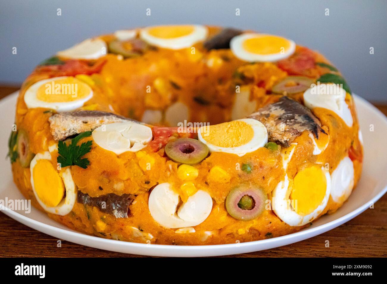 Traditional paulista couscous, a typical Brazilian recipe Stock Photo ...
