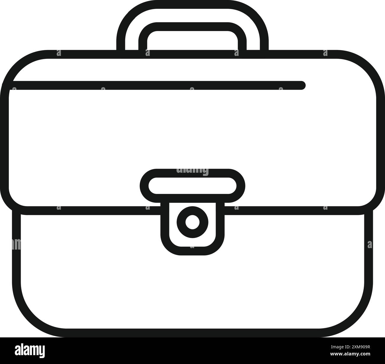 Simple line drawing of a briefcase, perfect for representing business ...