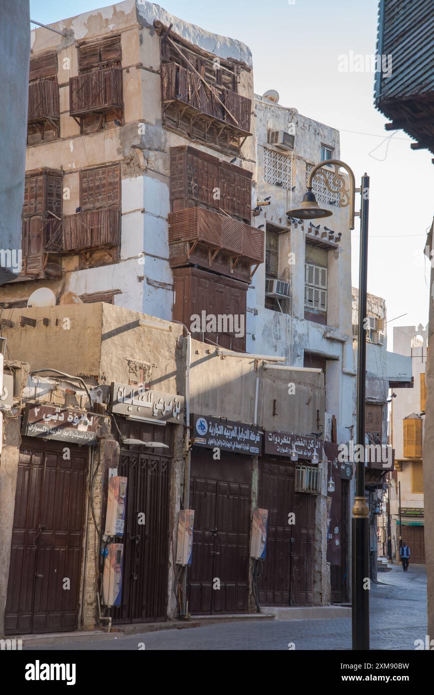 Ancient Arabian Architecture in Jeddah Balad Historical Area Stock ...