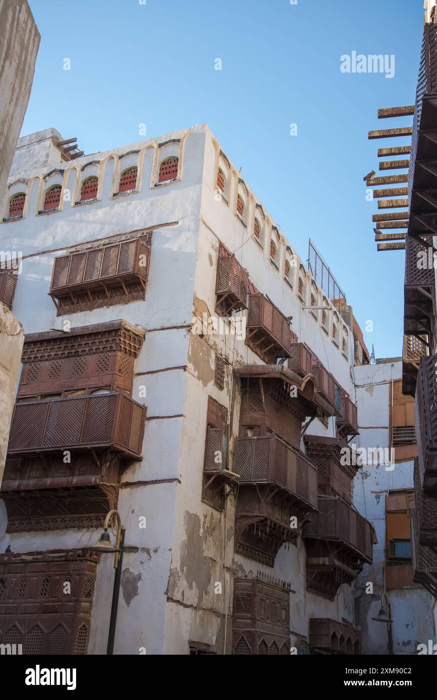 Ancient Arabian Architecture in Jeddah Balad Historical Area Stock ...