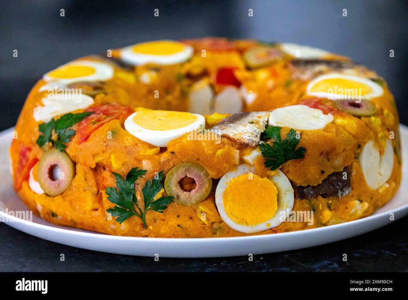 Traditional paulista couscous, a typical Brazilian recipe Stock Photo ...