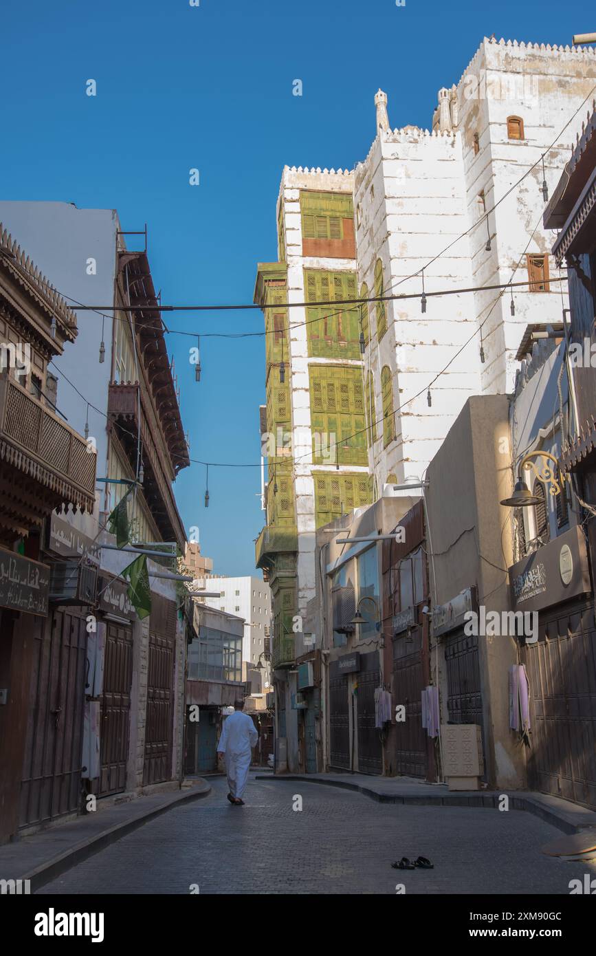 Ancient Arabian Architecture in Jeddah Balad Historical Area Stock ...
