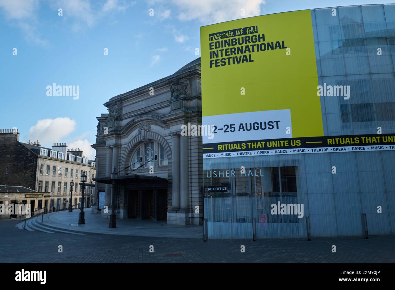 Edinburgh Scotland, UK 26 July 2024. General view of the Usher Hall ...