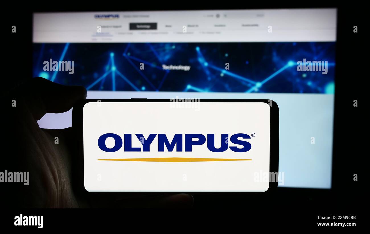 Olympus logo hi-res stock photography and images - Alamy