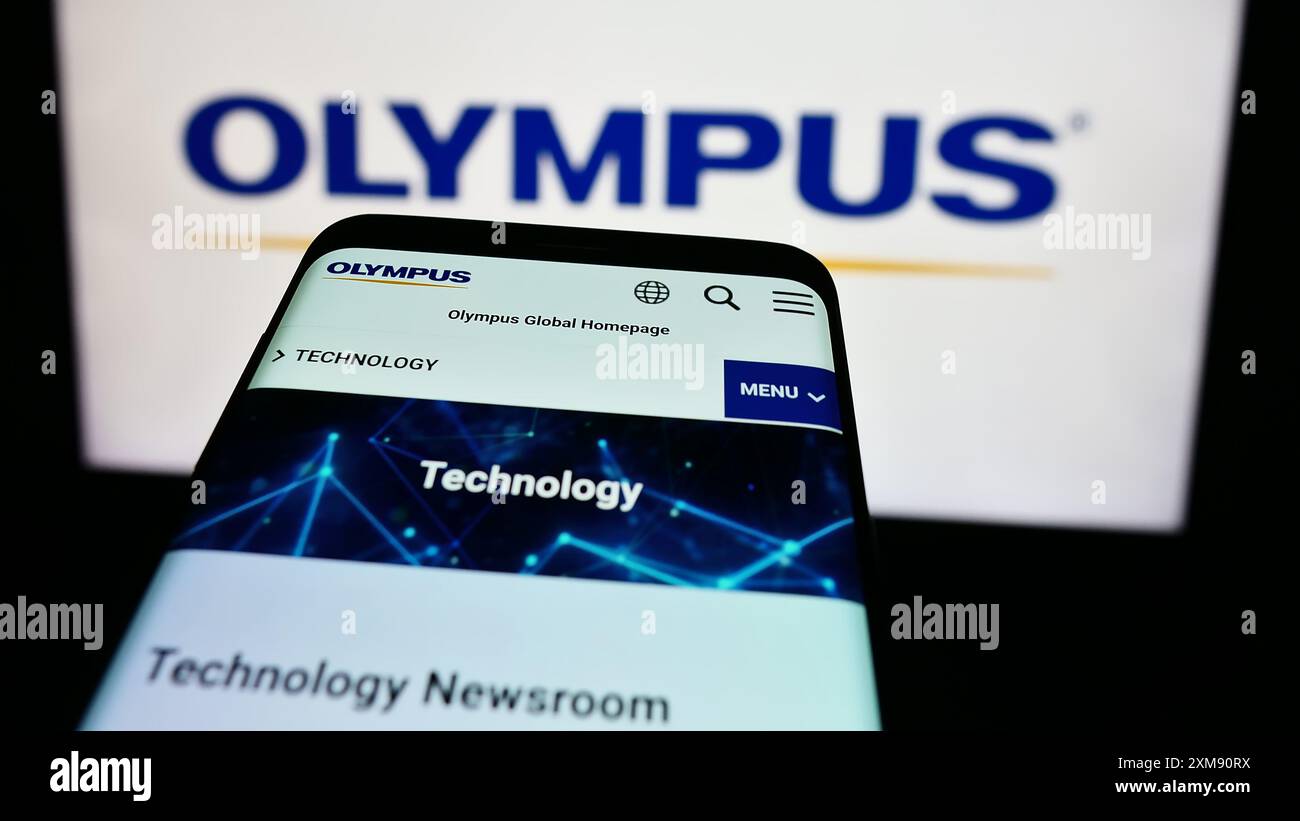 Olympus logo hi-res stock photography and images - Alamy