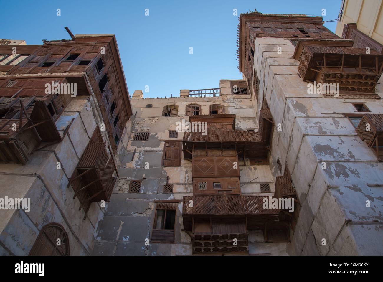 Ancient Arabian Architecture in Jeddah Balad Historical Area Stock ...