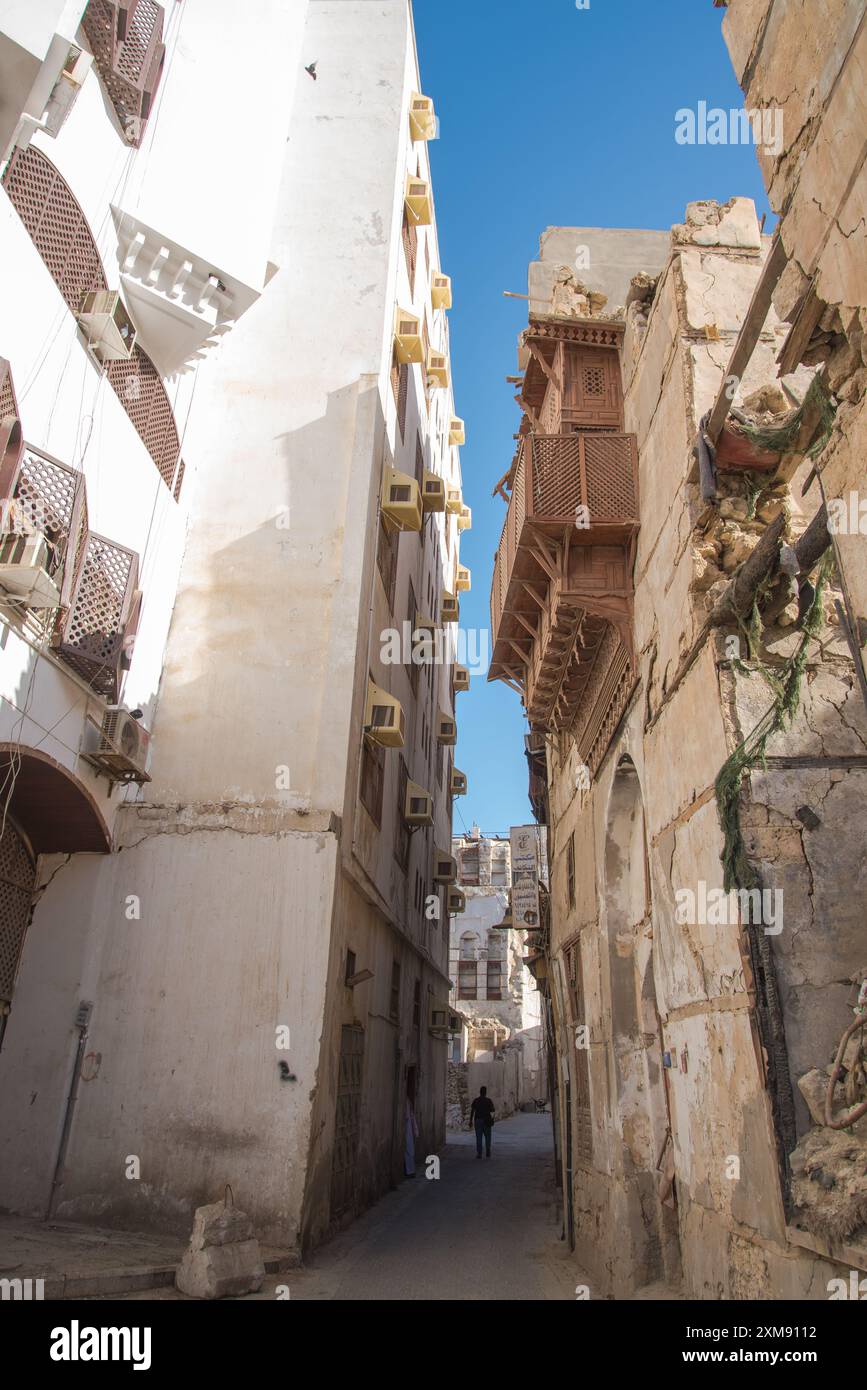Ancient Arabian Architecture in Jeddah Balad Historical Area Stock ...