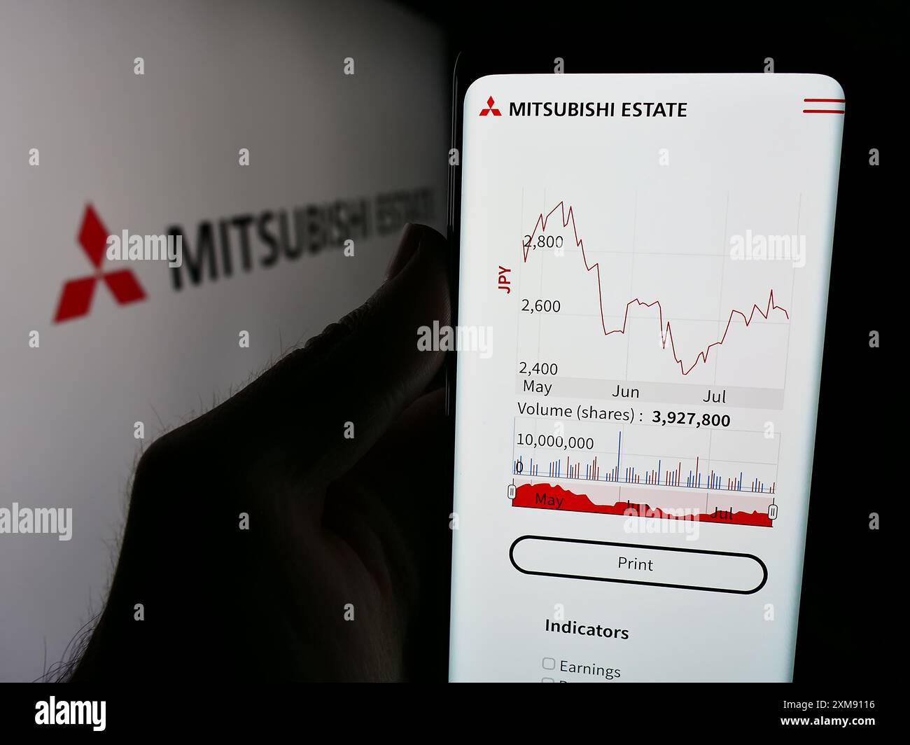 Mitsubishi estate logo hi-res stock photography and images - Alamy