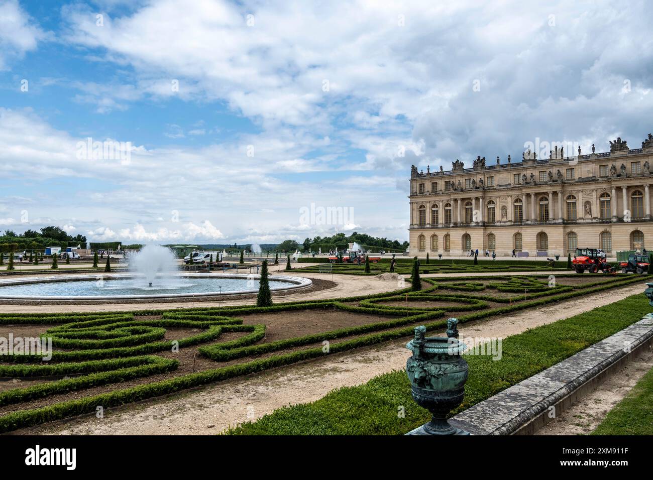 Versailles, France, june 11, 2024: Outside view of Famous palace ...