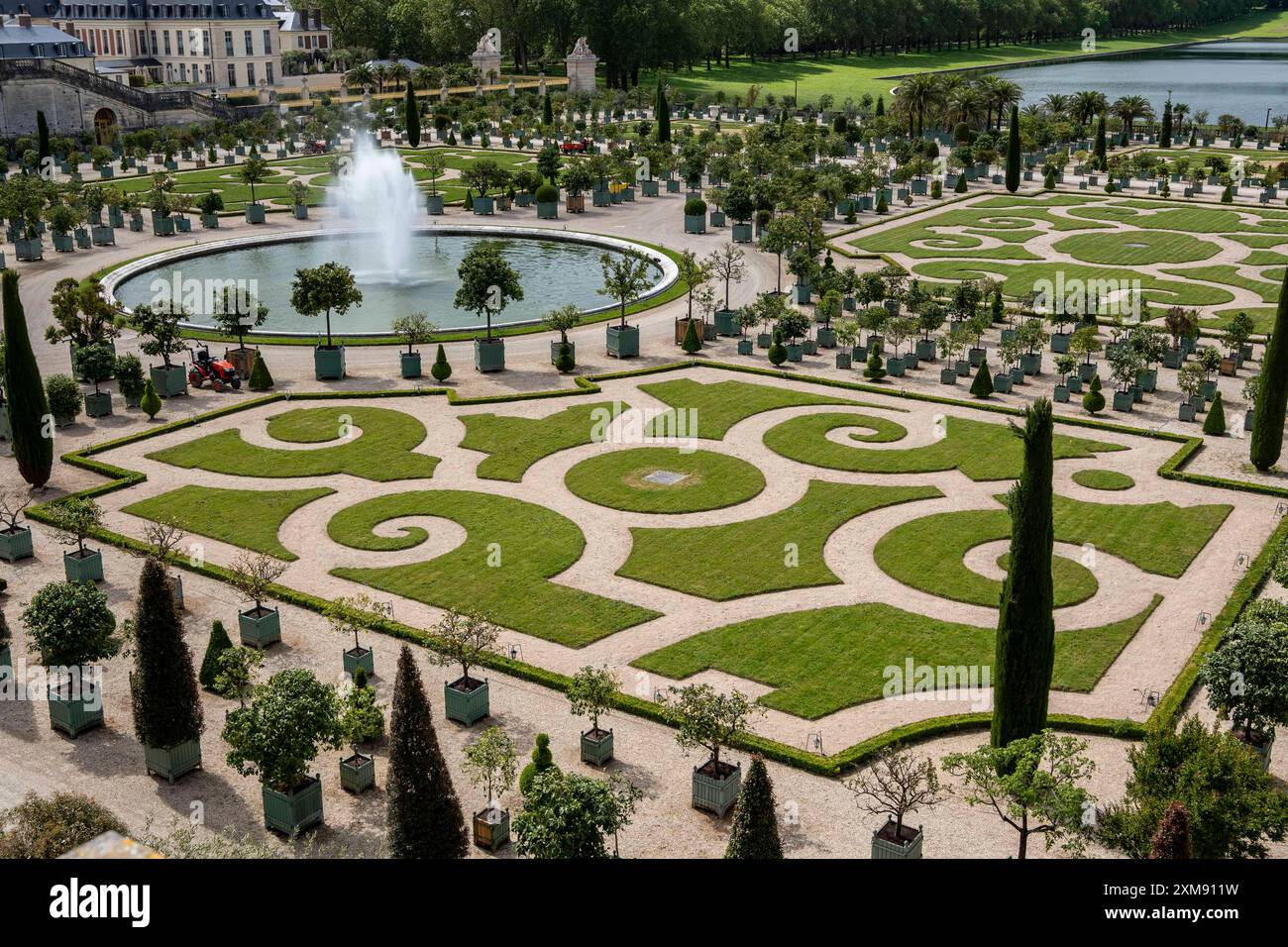 Versailles, France, june 11, 2024: Outside view of Famous palace ...