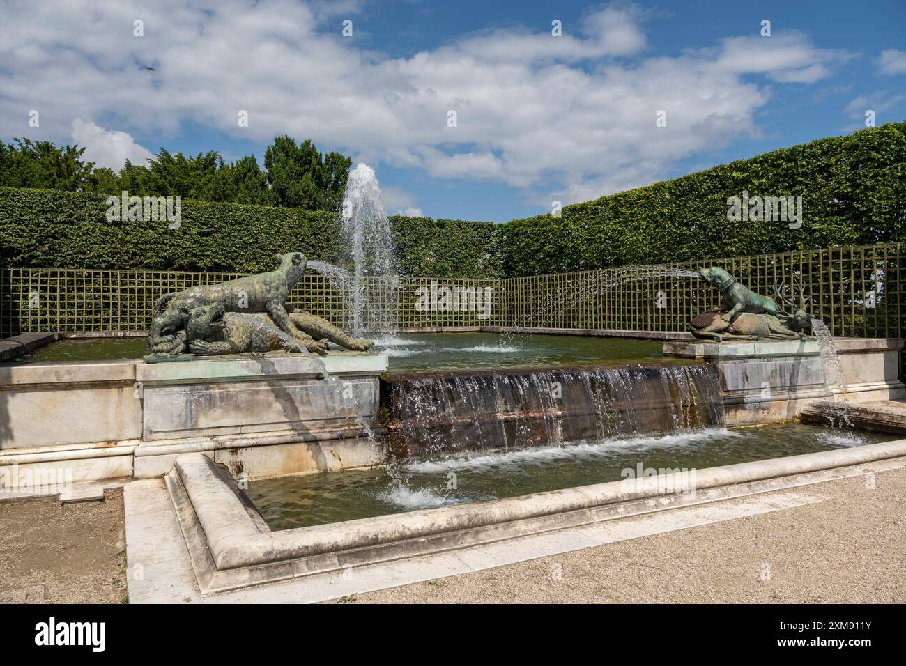 Versailles, France, june 11, 2024: Outside view of Famous palace ...