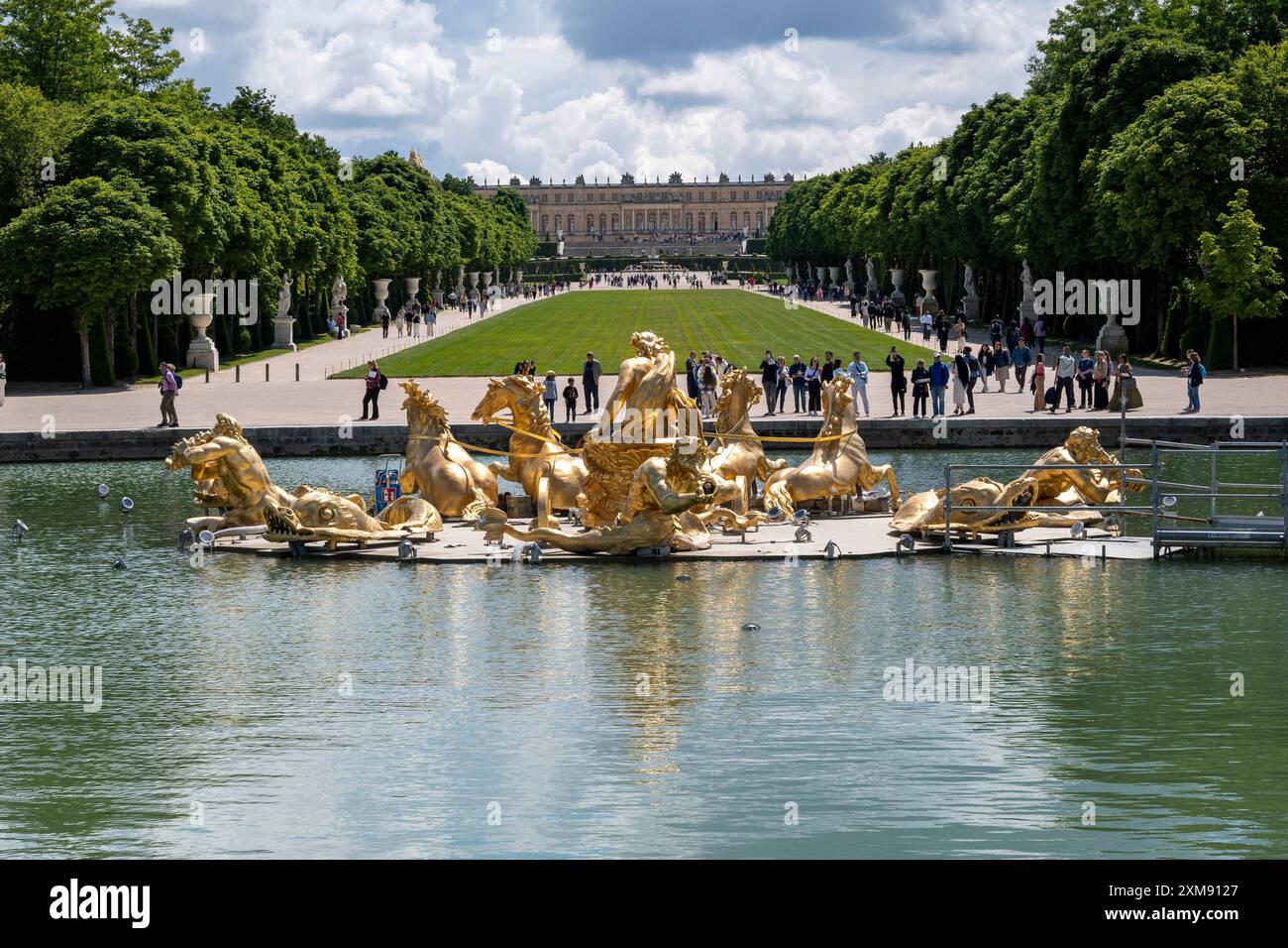 Versailles, France, june 11, 2024: Outside view of Famous palace ...