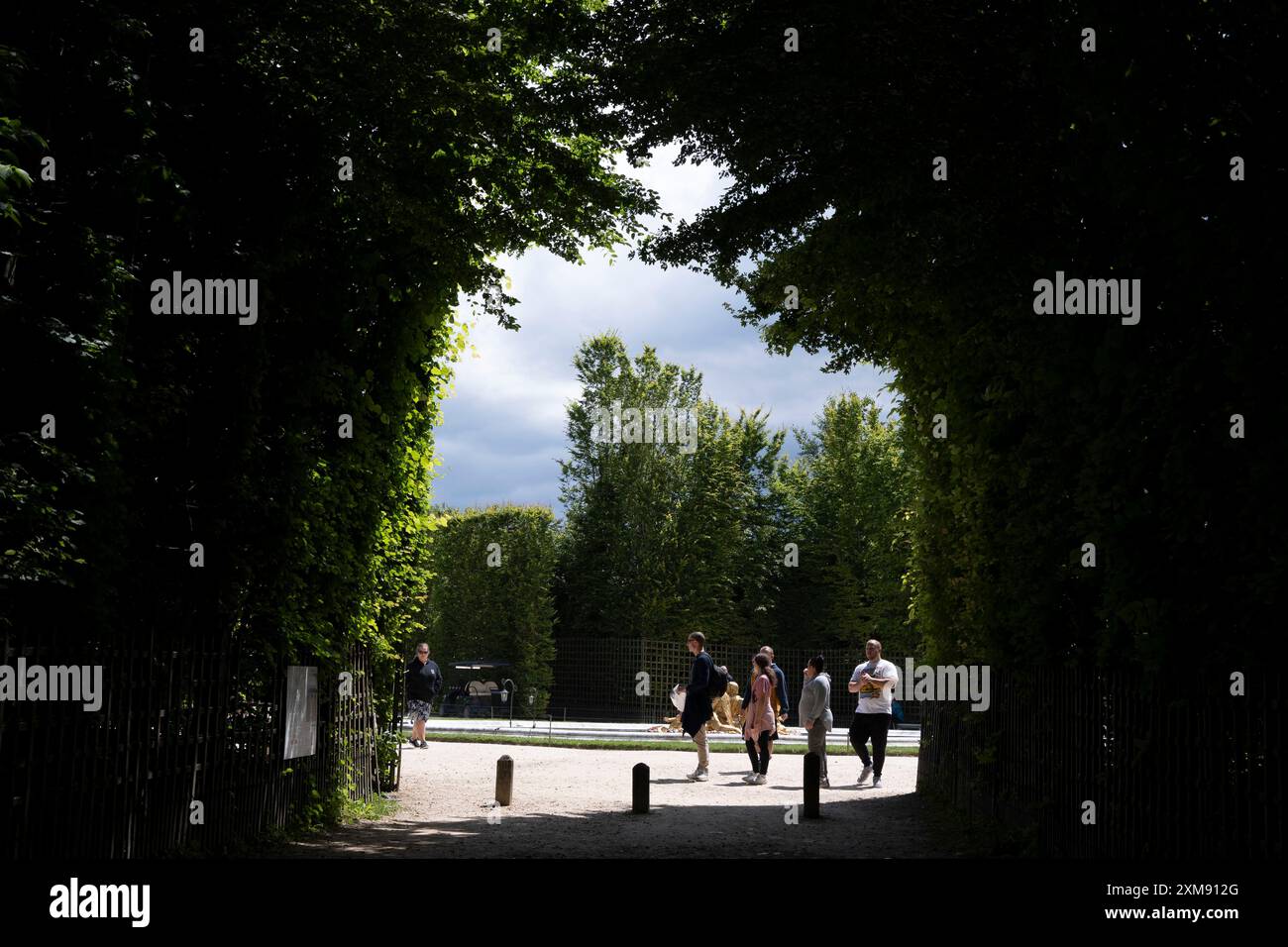 Versailles, France, june 11, 2024: Outside view of Famous palace ...