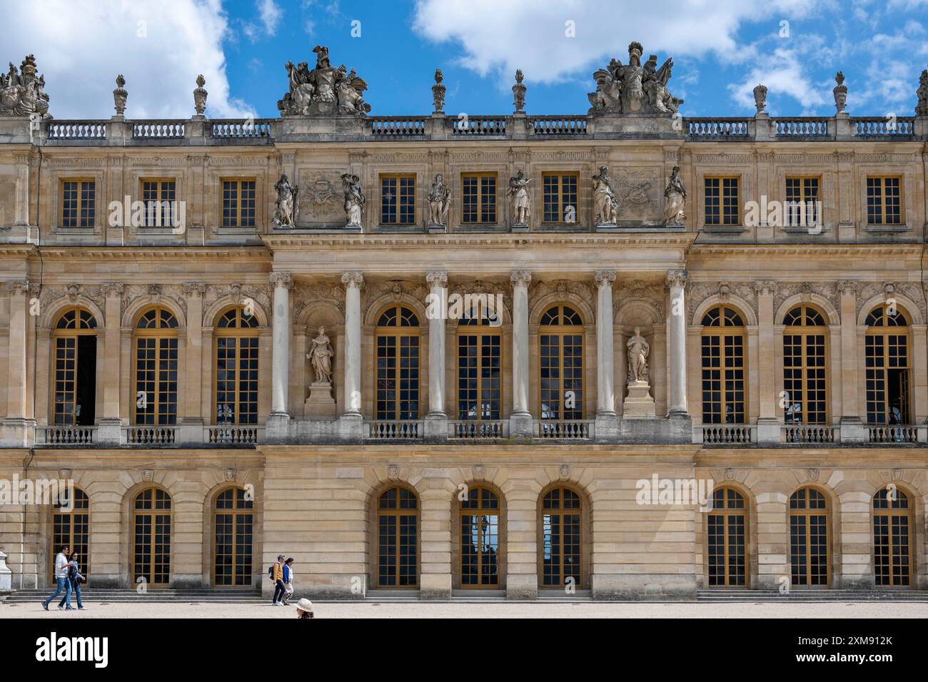 Versailles, France, june 11, 2024: Outside view of Famous palace ...