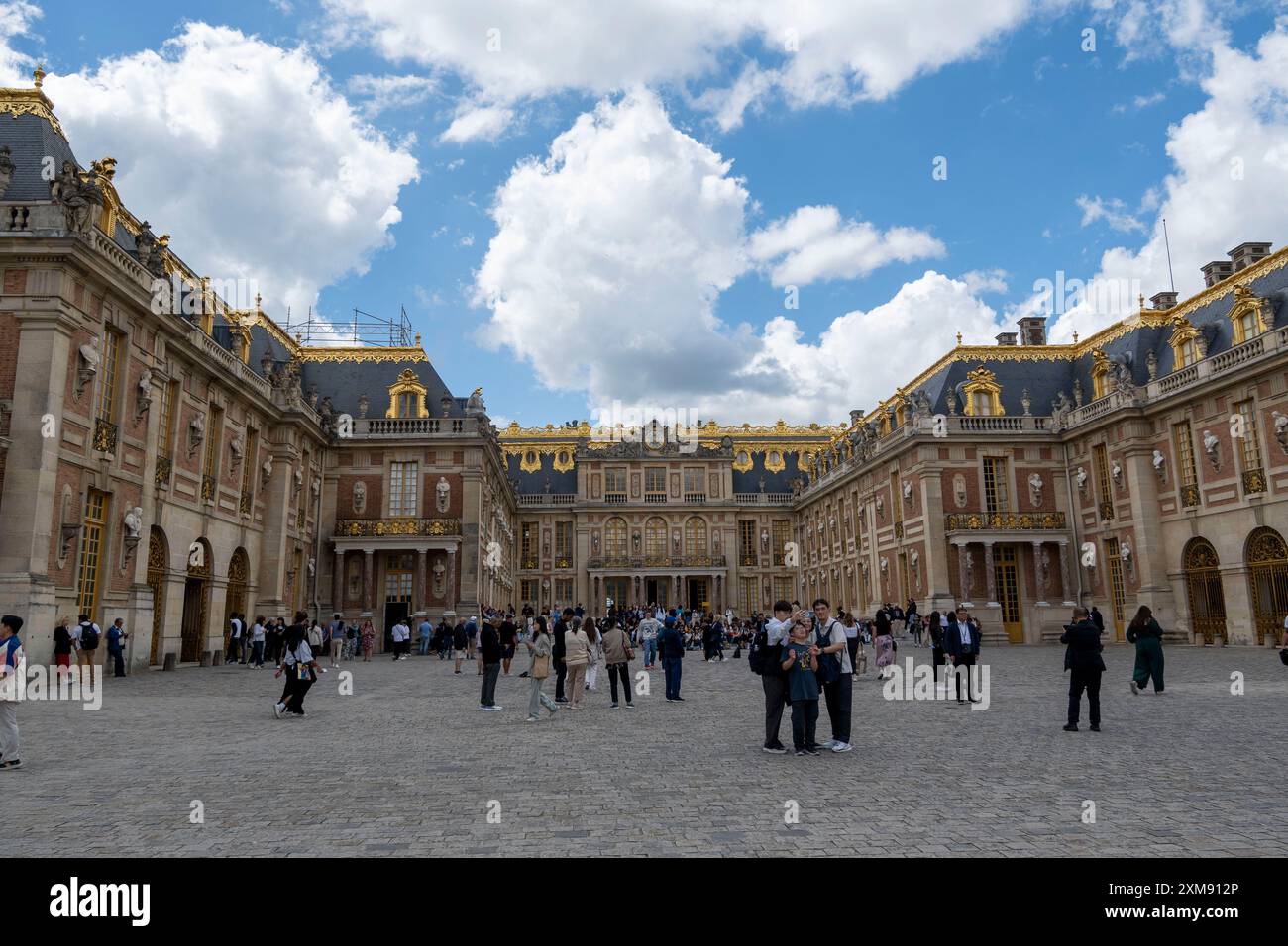 Versailles, France, june 11, 2024: Outside view of Famous palace ...