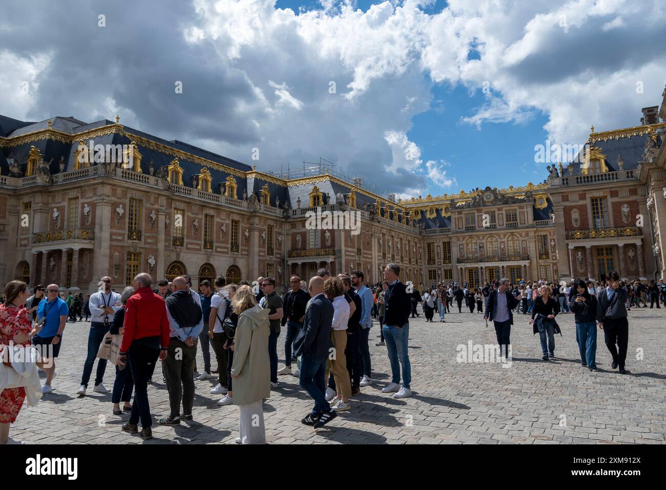 Versailles, France, june 11, 2024: Outside view of Famous palace ...