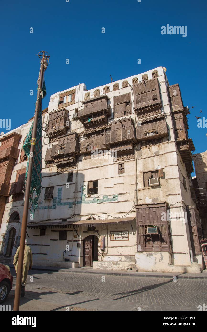 Ancient Arabian Architecture in Jeddah Balad Historical Area Stock ...
