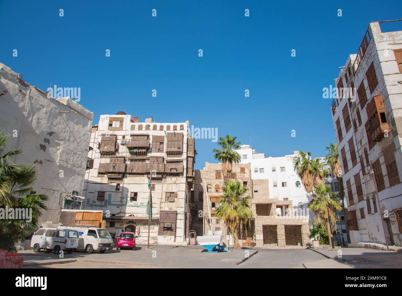 Ancient Arabian Architecture in Jeddah Balad Historical Area Stock ...