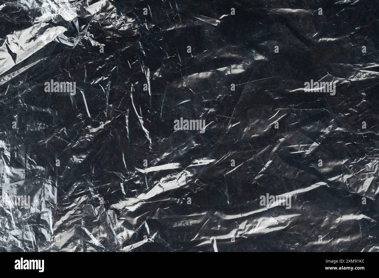 Wrinkle polyethylene overlay background macro close up view Stock Photo ...