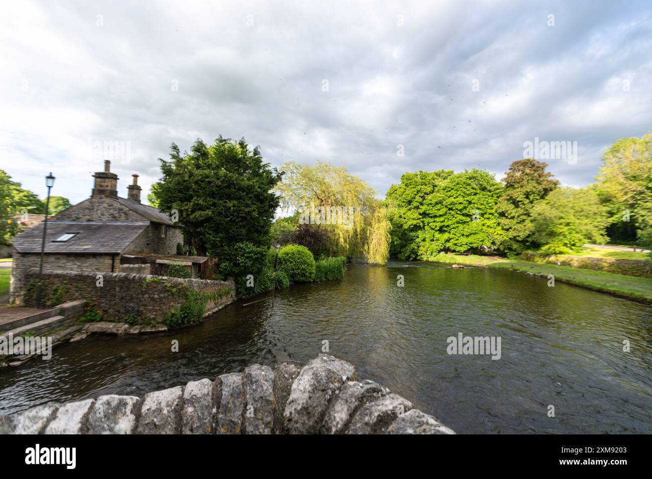 The Sheepwash Bridge, Ashford-in-the-Water village civil parish in the ...