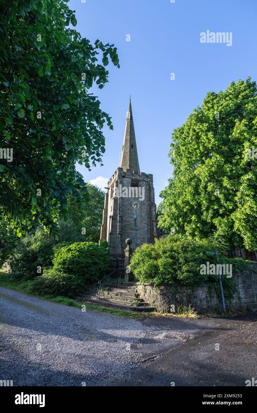 All Saints Church, Ashover, Amber Valley, Derbyshire, England, UK Stock ...