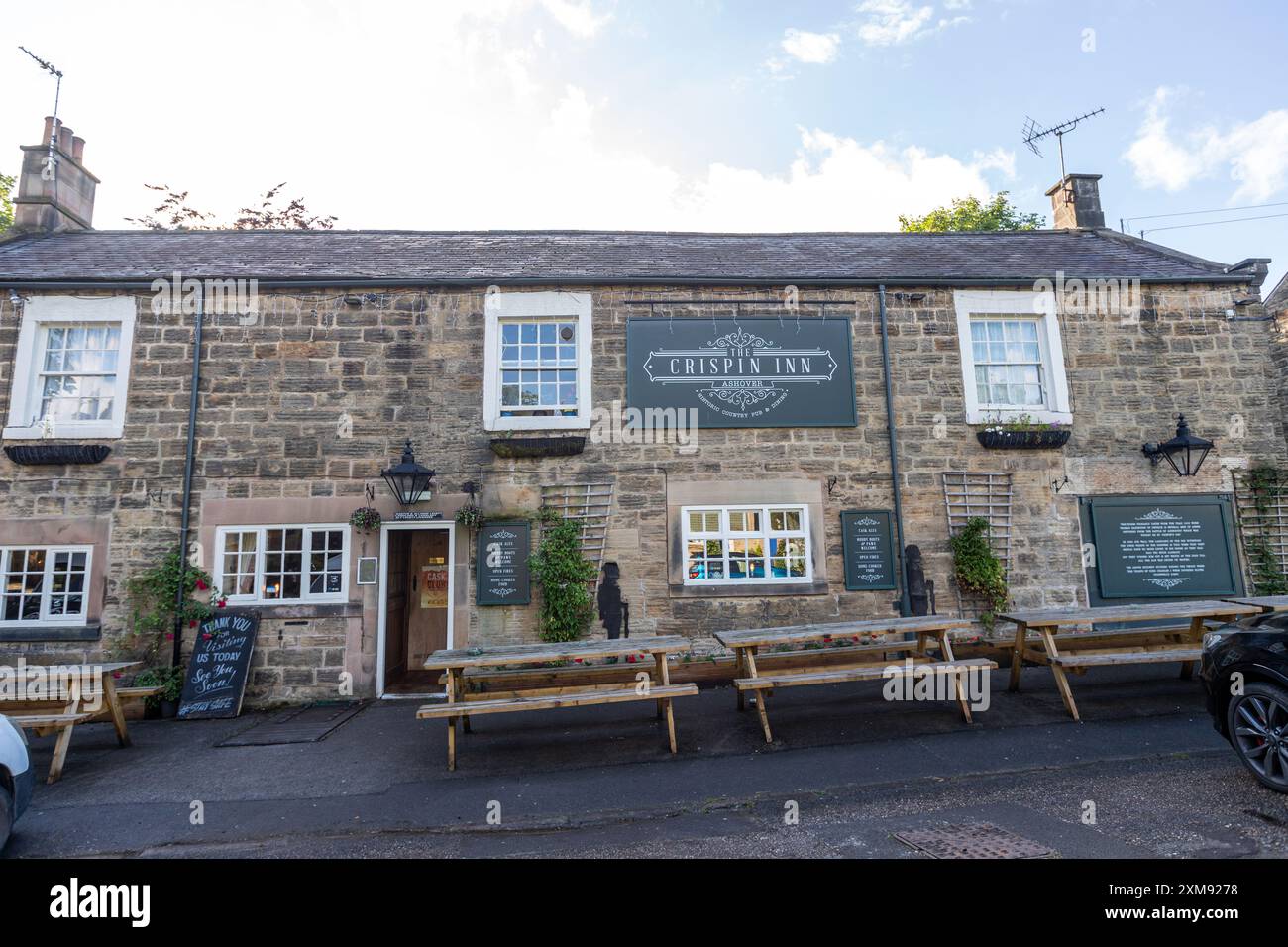 The Crispin Inn, Ashover, Amber Valley, Derbyshire, England, UK Stock ...