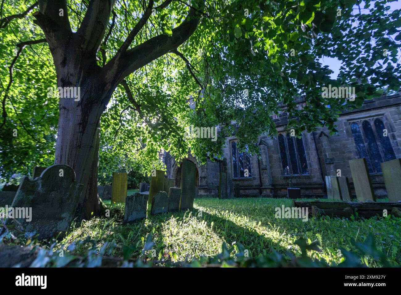 All Saints Church, Ashover, Amber Valley, Derbyshire, England, UK Stock ...