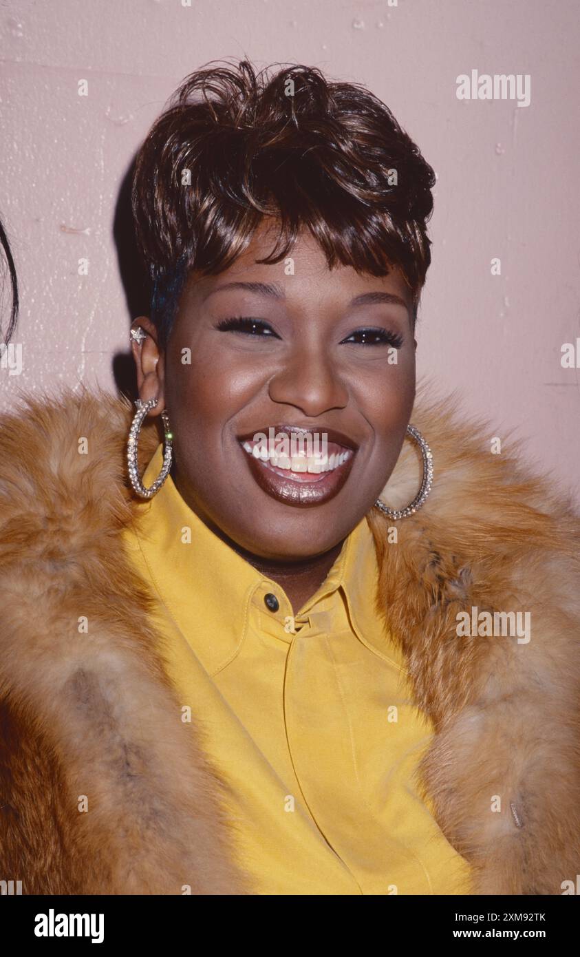 Missy Elliott attends Tommy Jeans Fall 2000 Men & Women Fashion Show in New York City on ...