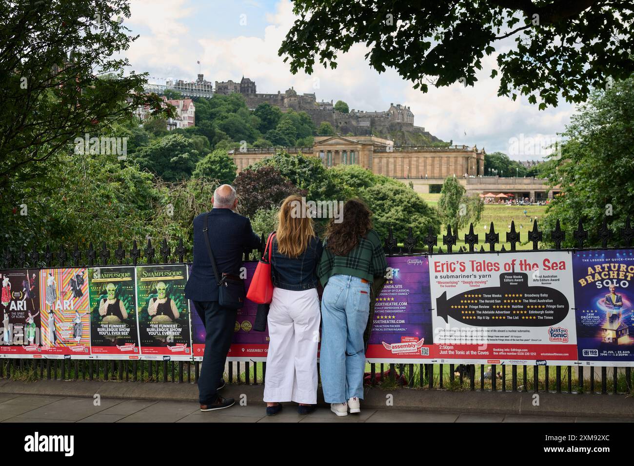 Edinburgh Scotland, UK 26 July 2024. General view of the Edinburgh ...