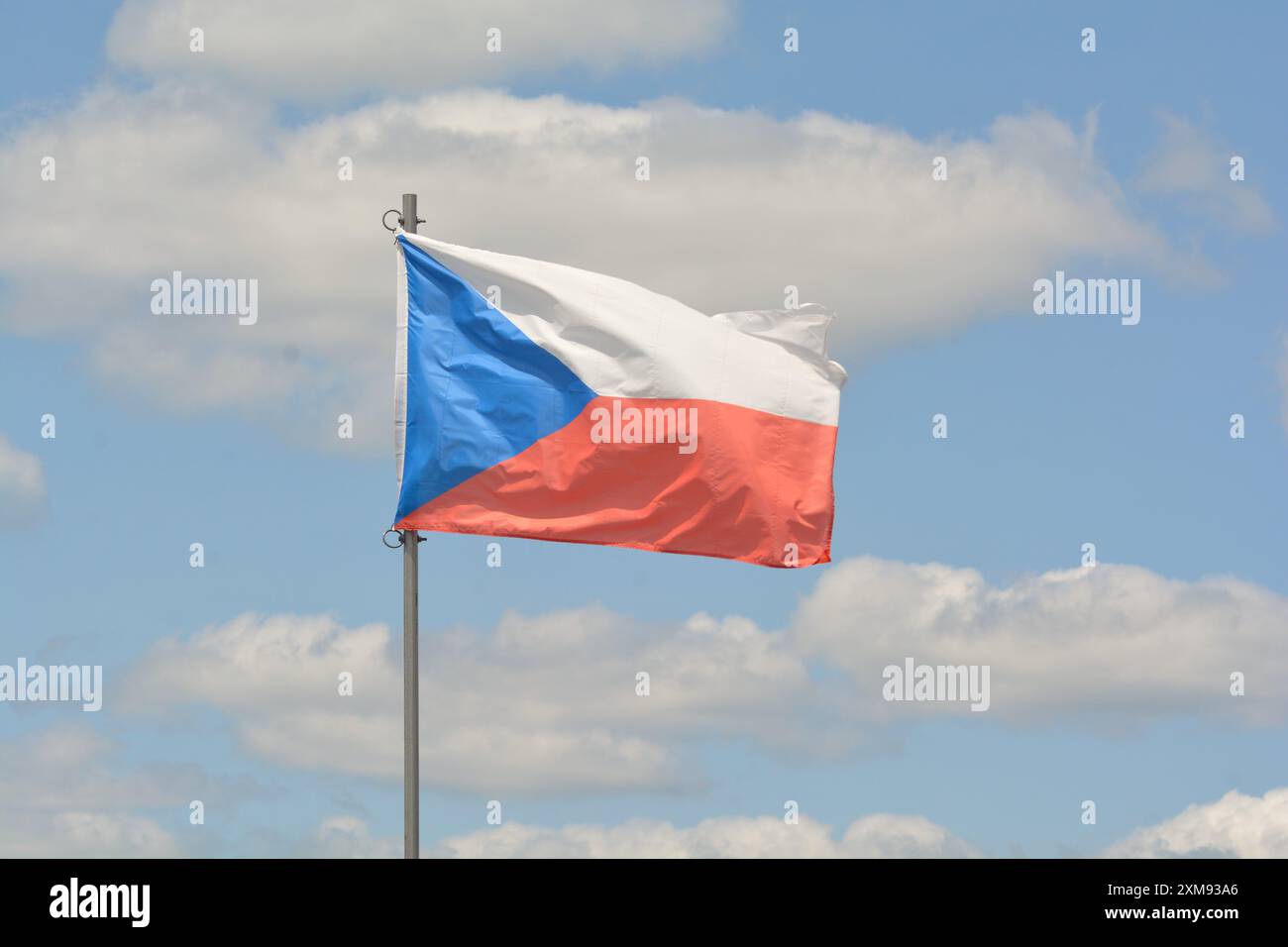 Czech flag blowing wind hi-res stock photography and images - Alamy